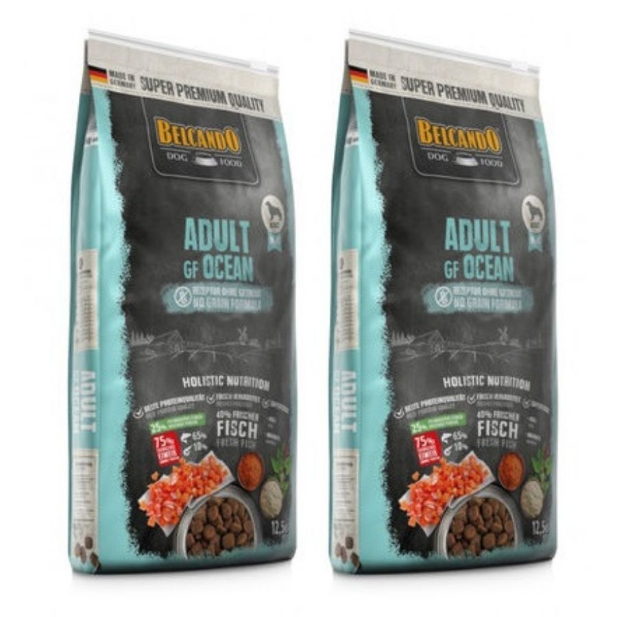 BELCANDO Adult Grain Free Ocean M-XL 2 x 12.5 kg croquettes pour chien ...