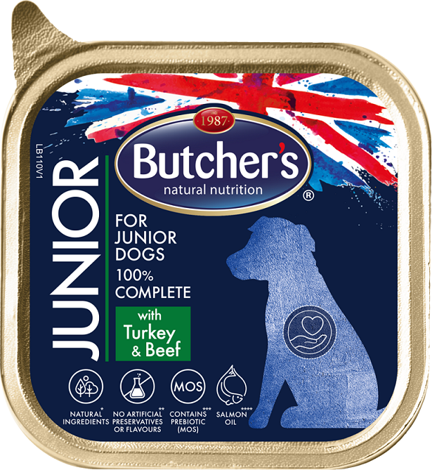 BUTCHER'S Gastronomia Junior Pâtée de dinde et bœuf 150 g | Fera.fr