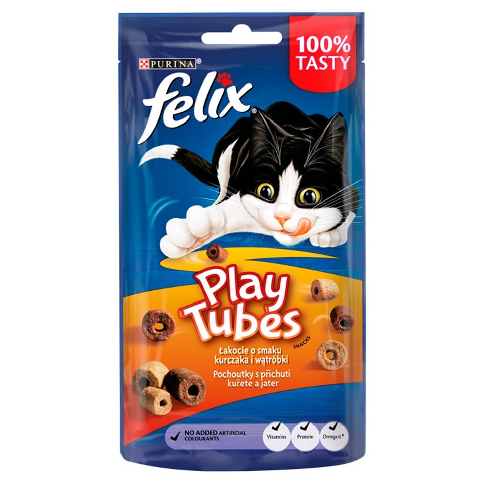 FELIX Play Tubes poulet et foie 8x50 g | Fera.fr