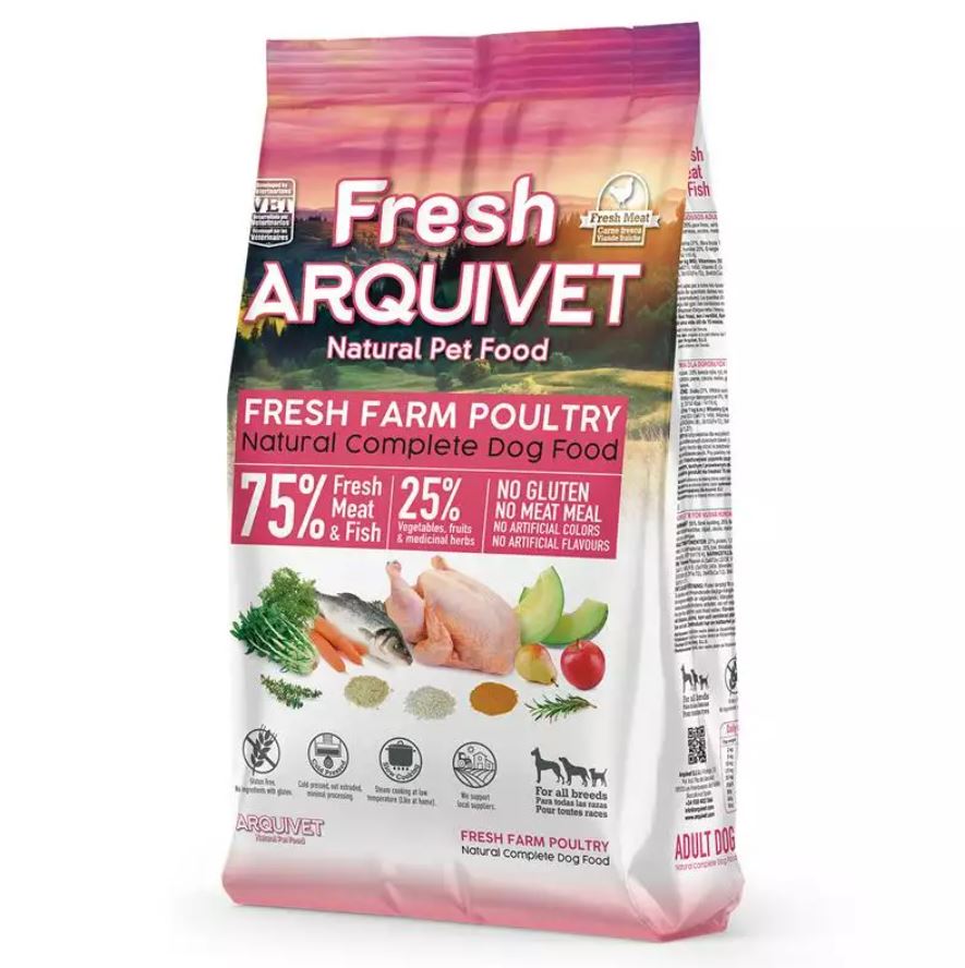 ARQUIVET Fresh Croquettes pour chiens semi-humides au poulet et aux ...