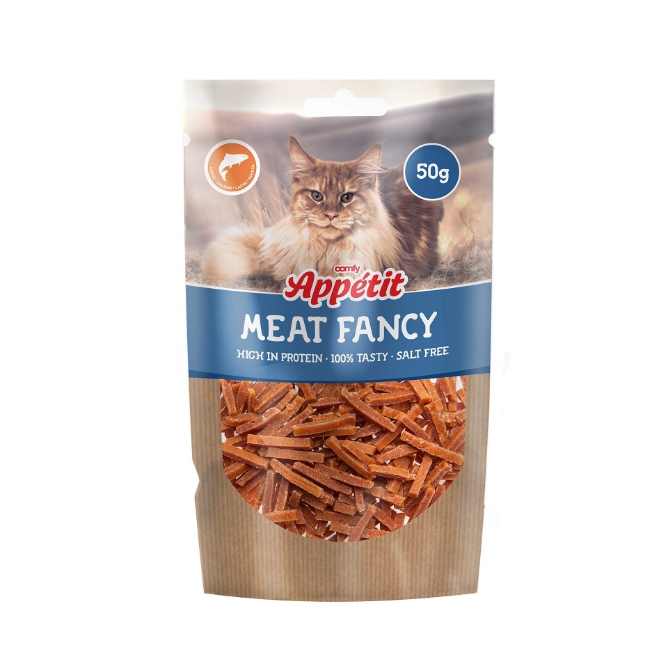 COMFY Appetit Maet Fancy Lamelles de saumon 50 g friandise pour chat ...