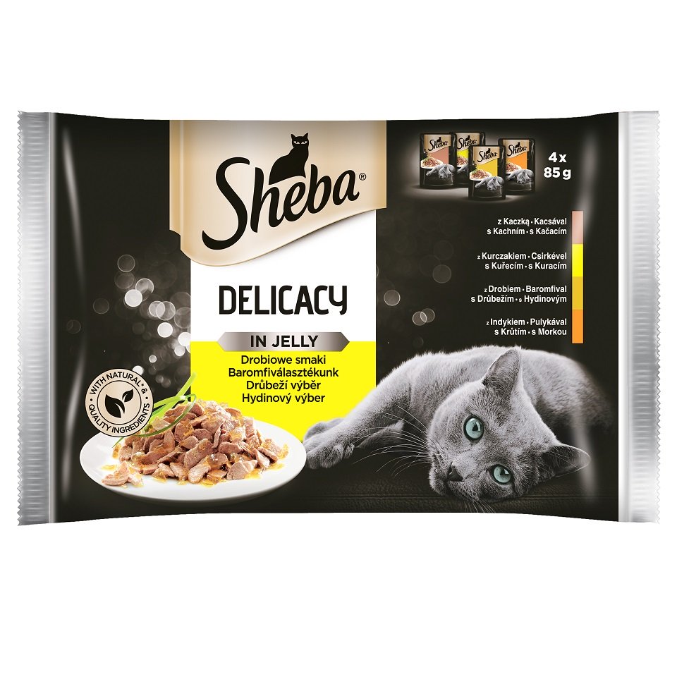 SHEBA Delicacy in Jelly 52 x 85g Saveurs de la volaille | Fera.fr
