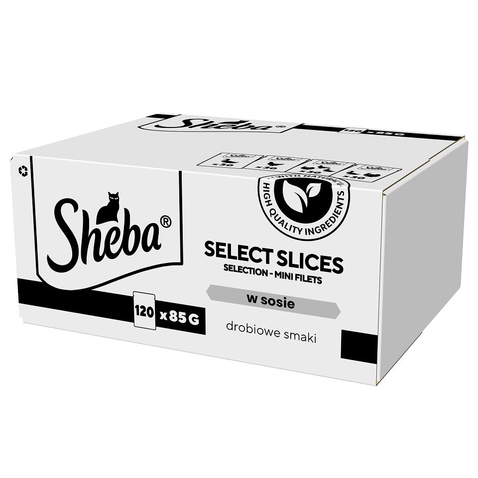 SHEBA Selection Select Slices Saveurs de volaille 120x85 g en morceaux ...