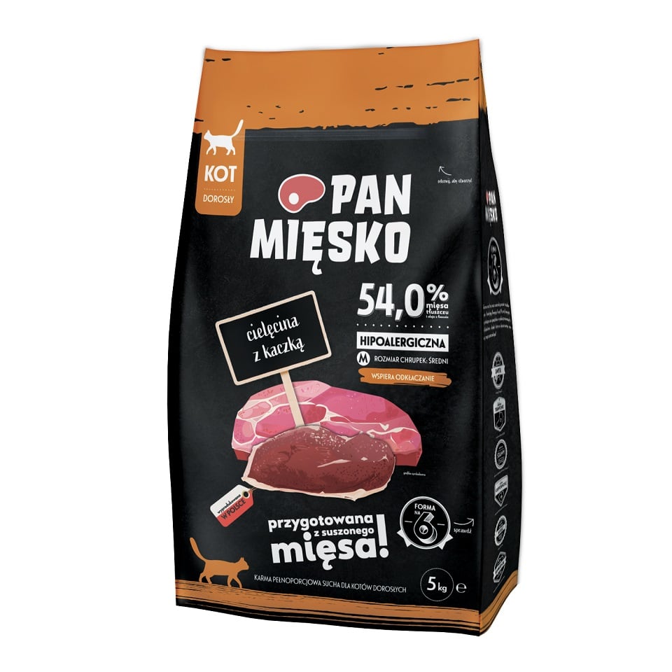 PAN MIĘSKO - Veau et canard pour chats - 5kg | Fera.fr