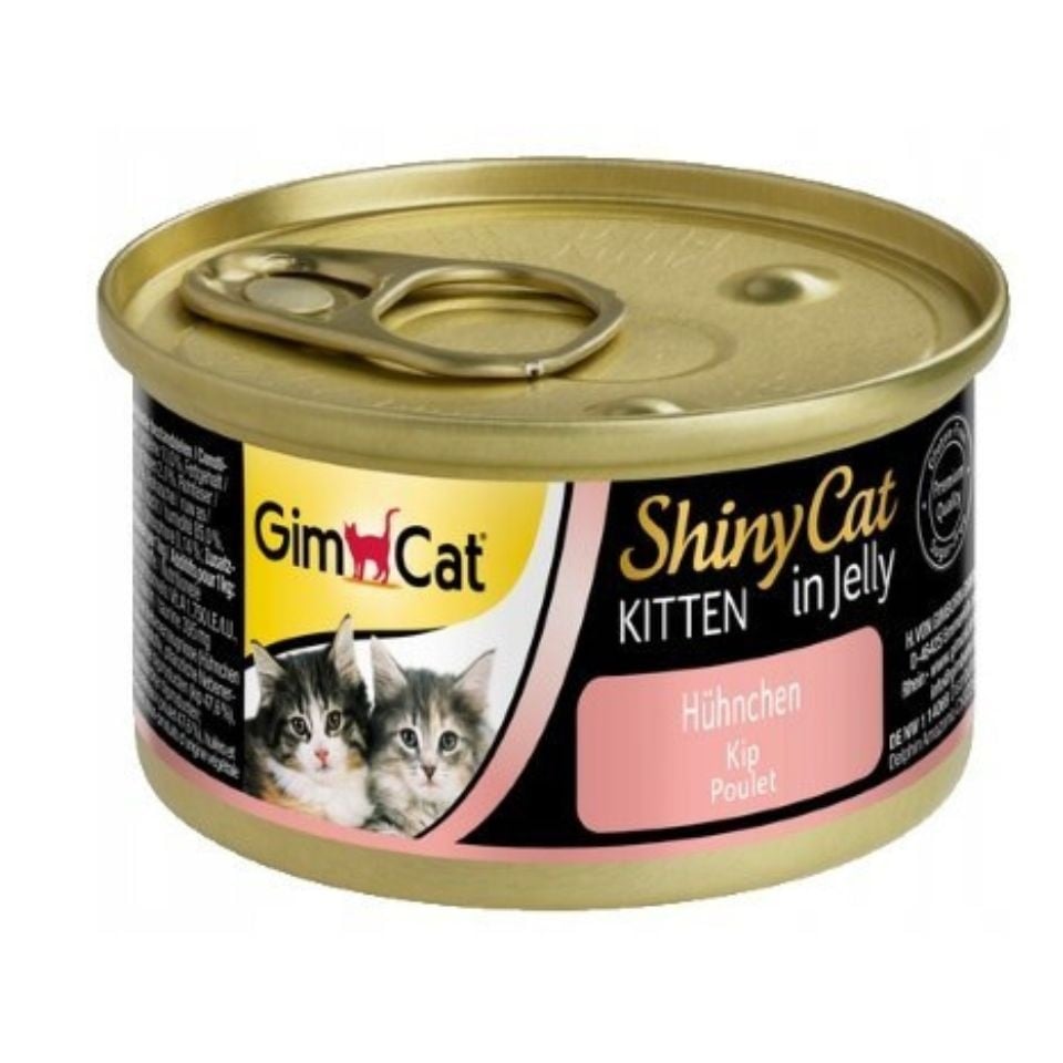 GIMCAT Shiny Cat Kitten Chicken 70 g poulet en gelée pour chatons | Fera.fr