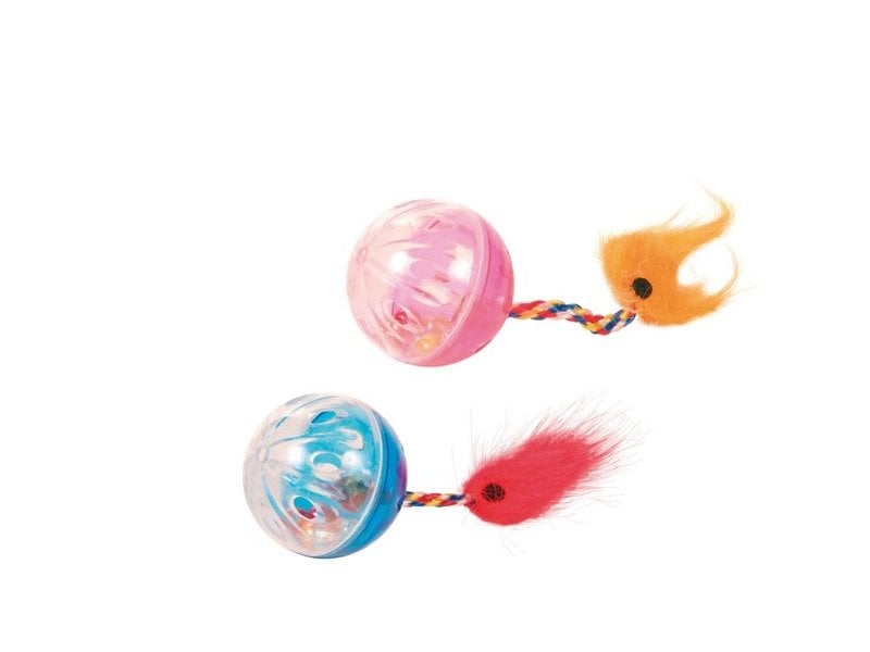 TRIXIE Set de balles à hochet avec queue 2 pièces | Fera.fr