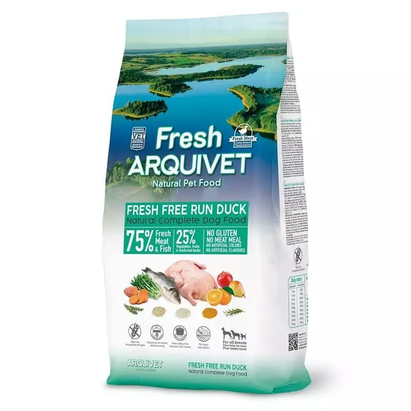 ARQUIVET Fresh Croquettes semi-humides pour chien canard et poisson ...