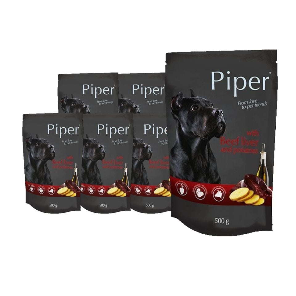 DOLINA NOTECI Piper Beef Liver&Potatoes Aliment humide avec foie de ...