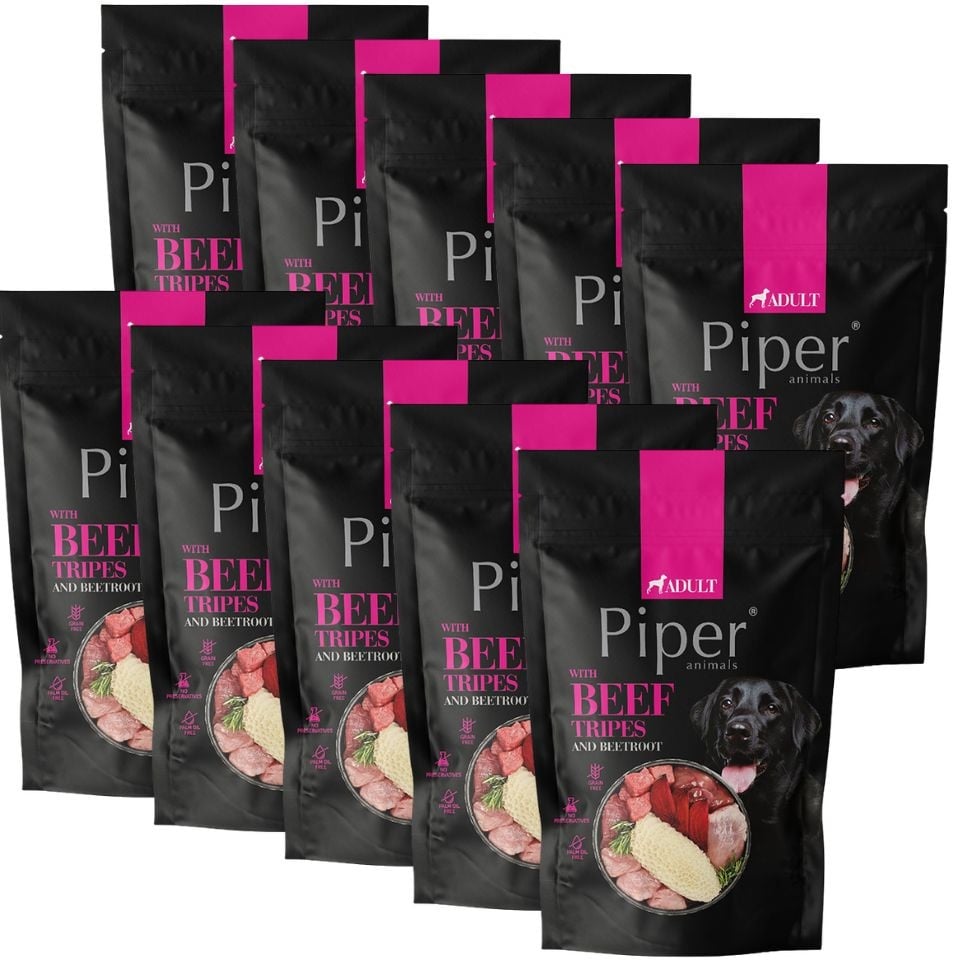 PIPER Animals : nourriture humide pour chien aux estomacs de bœuf et à ...