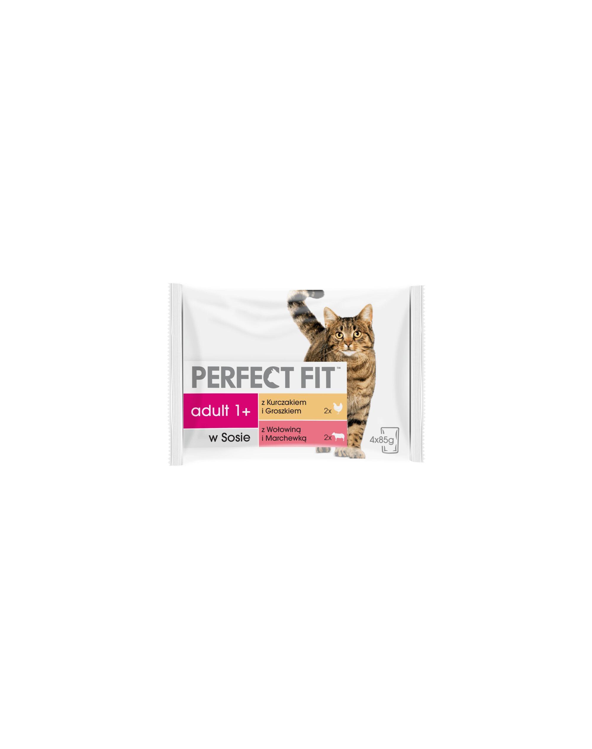 PERFECT FIT Cat Adult 1+ sachets de viande 4x85 g | Fera.fr